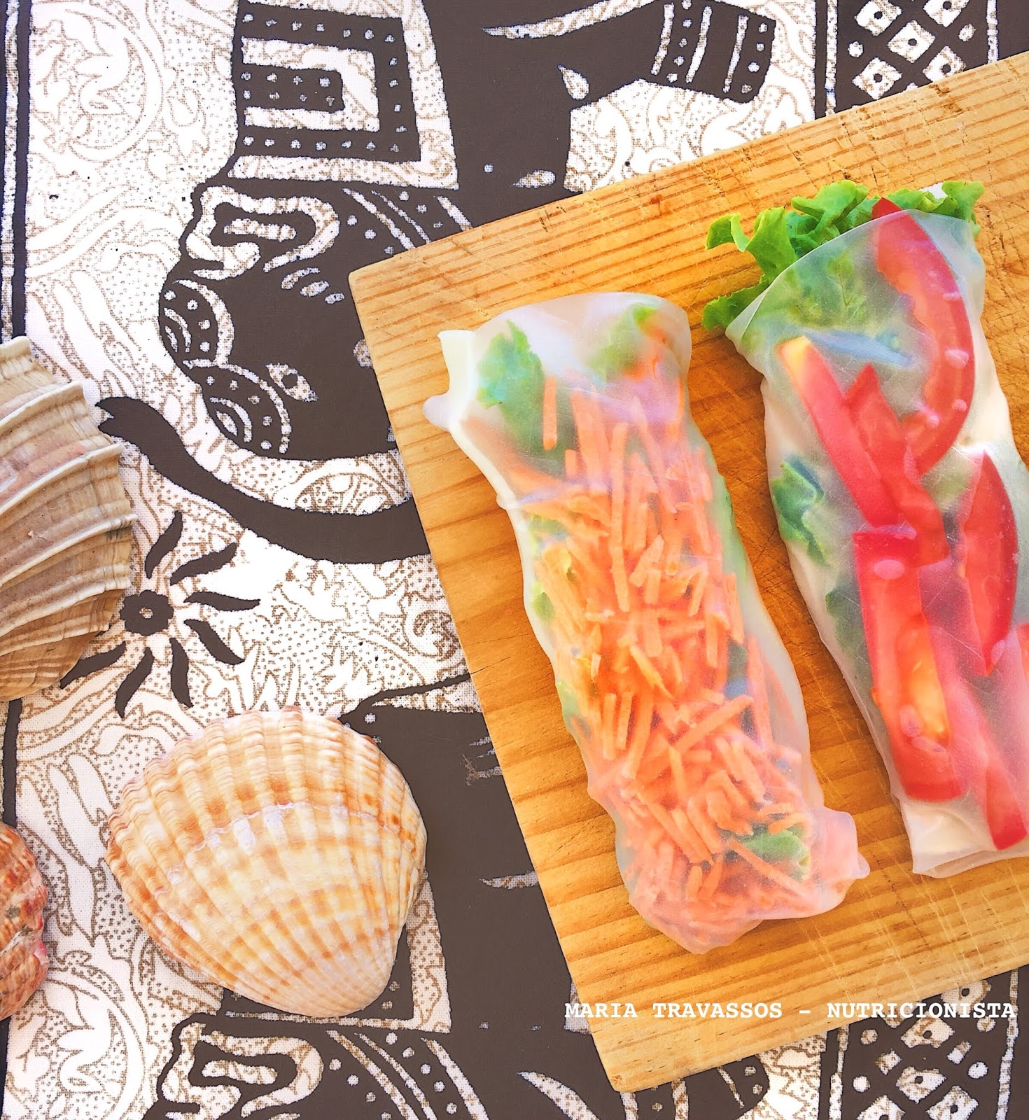 Wraps de folha de arroz: spring rolls | Maria Travassos - Nutricionista