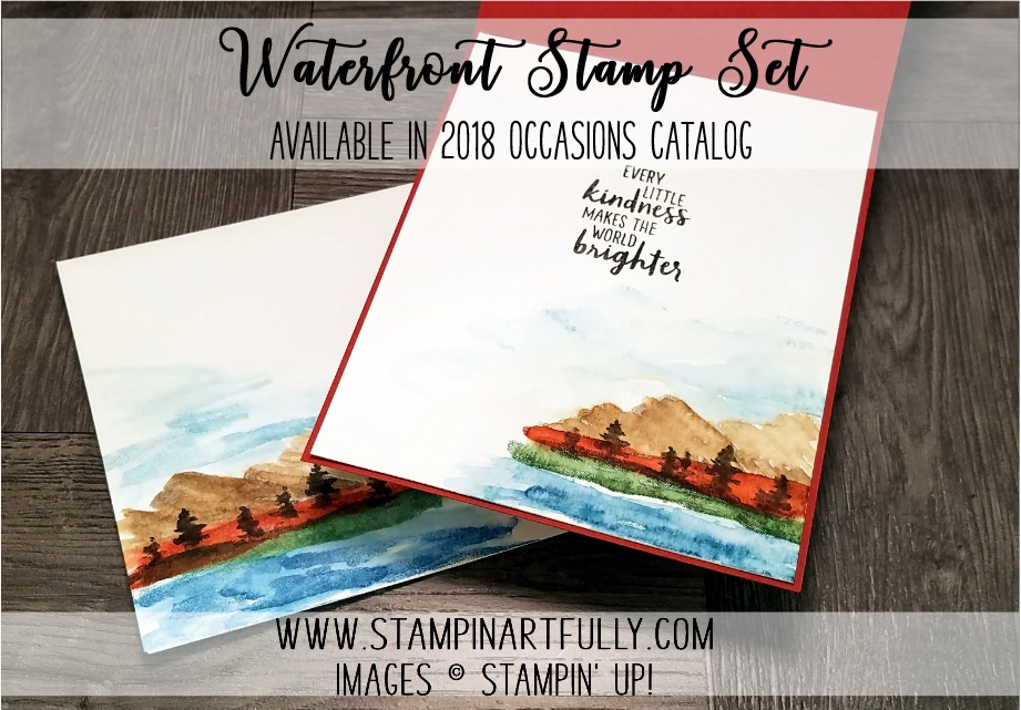 Stampin Artfully: Landscape "Painting" with the New Waterfront Stamp Set