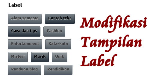 Cara ModifikasI Tampilan Label Widget Blog Keren - Media UluN