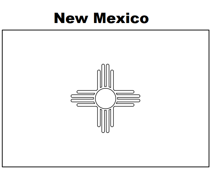 Geography Blog: Flag of New Mexico coloring page