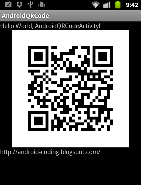 Android Coding: Generate QR Code using Google Chart Tools APIs