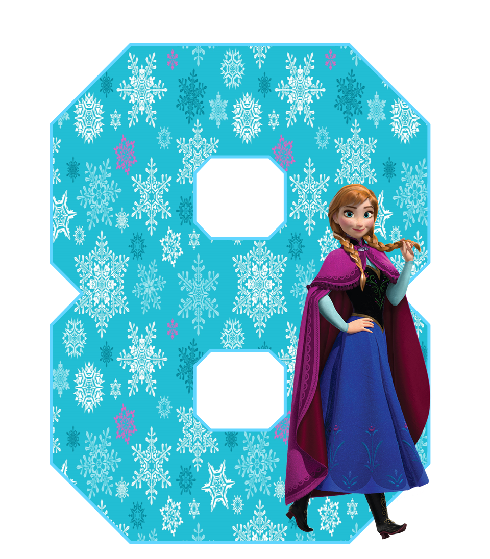 Kits imprimibles gratis : Números para imprimir Frozen