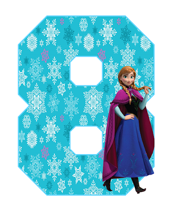 Kits imprimibles gratis : Números para imprimir Frozen