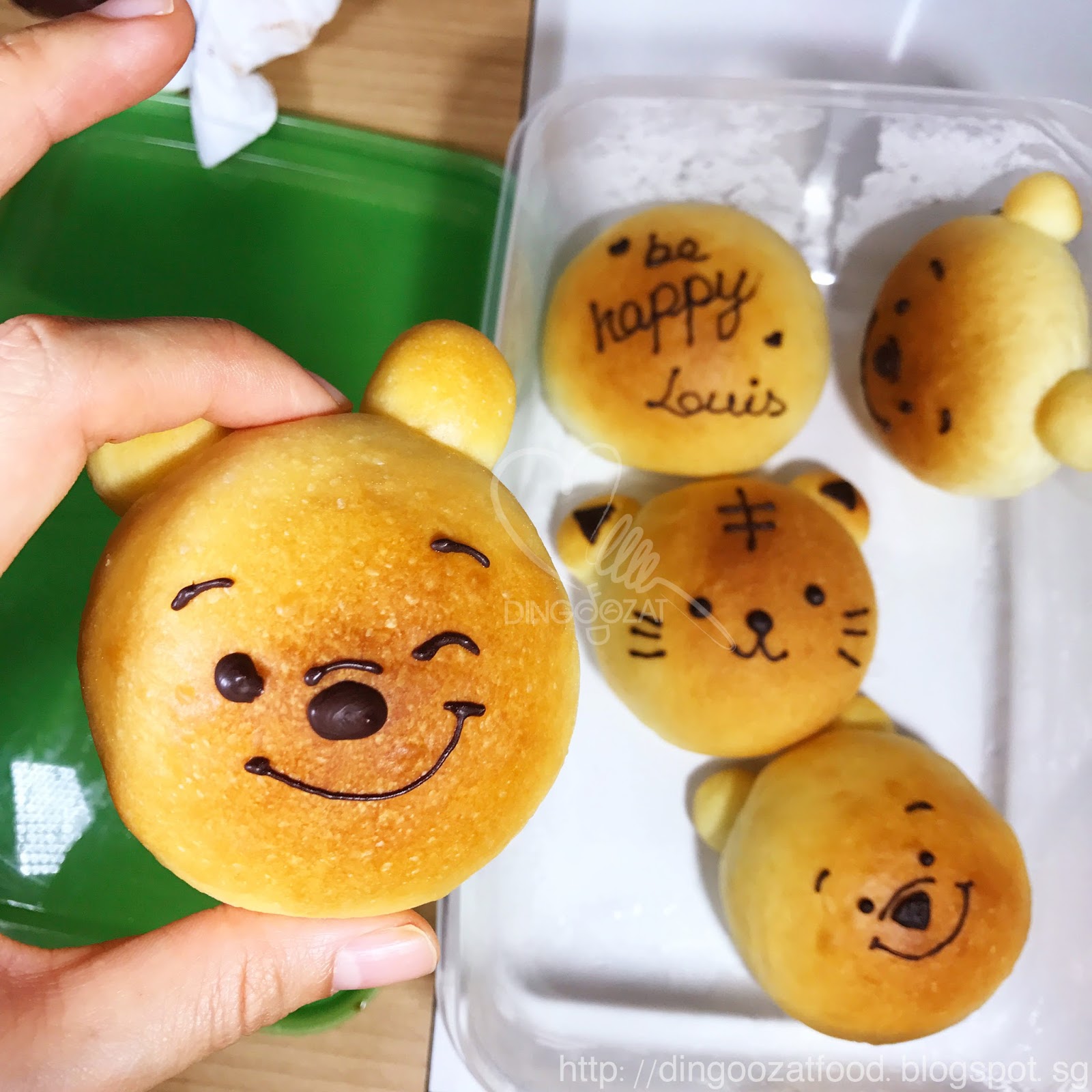 Miki's Food Archives : Teddy Bear Bread 可爱小熊软面包
