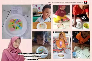 Covid-19, Mahasiswi KKN Lakukan Percobaan Sains Bersama Anak Via Online ...