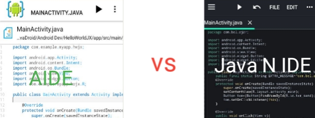 Belajar dan Berbagi: Aplikasi untuk membuat game Android di Hp, AIDE vs ...