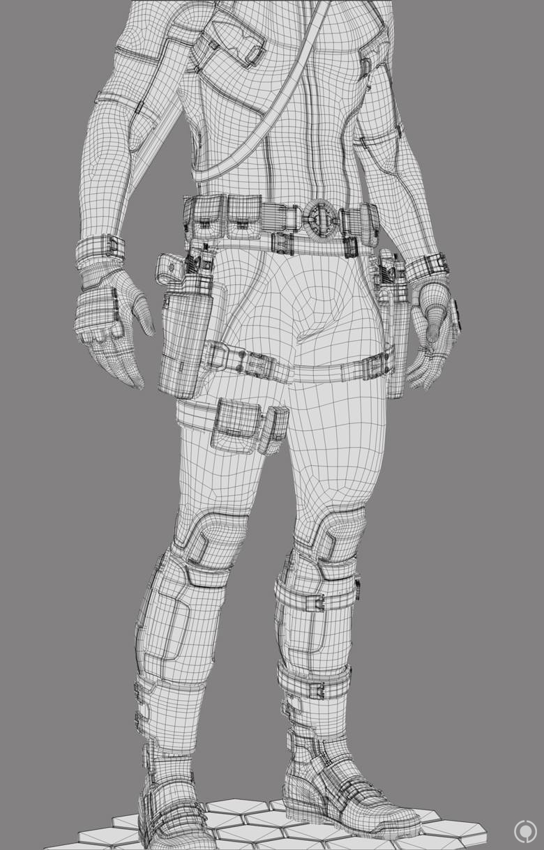 Deadpool 3d model by Alessandro Baldasseroni | Computer Graphics Daily News