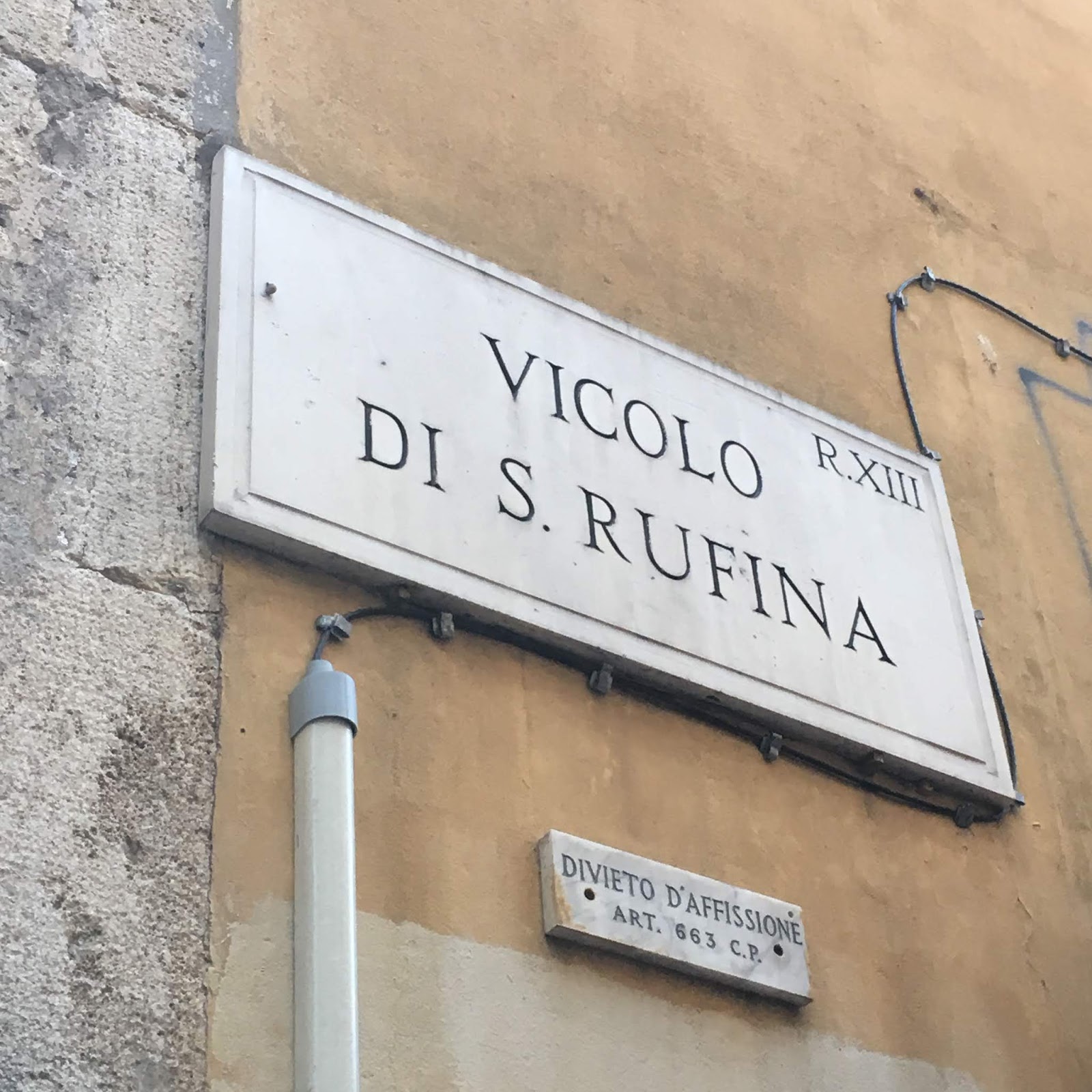 Rerum Romanarum: Vicolo di Santa Rufina