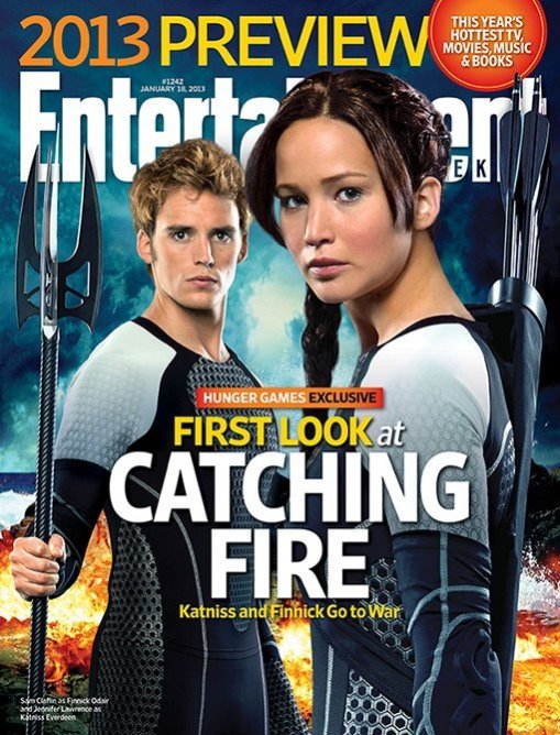 ChatBoutBeautiful: The Hunger Games on covers of magazines.