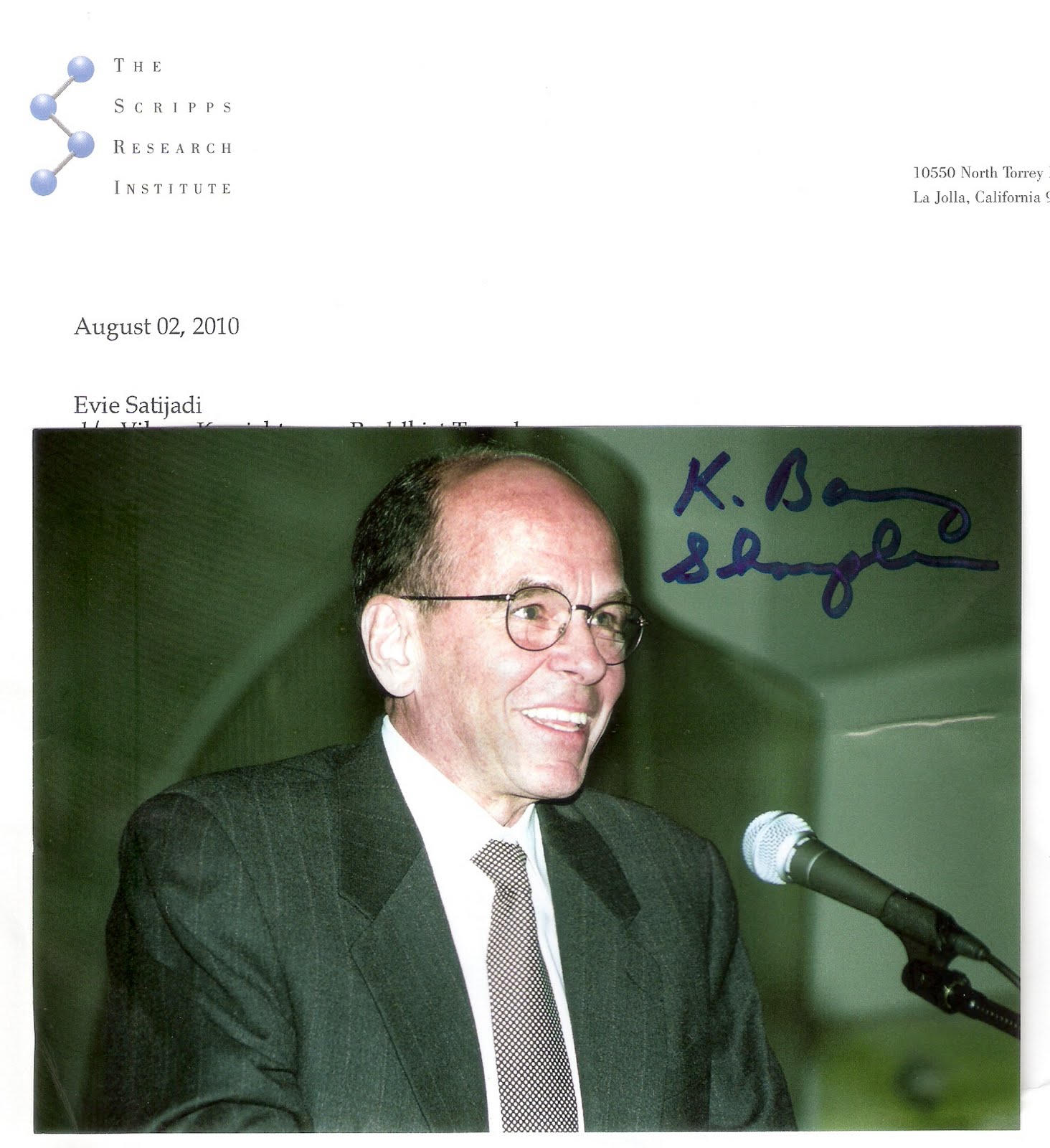 A Journey to the East, Mailart dedicate 4 PEACE: K. BARRY SHARPLESS