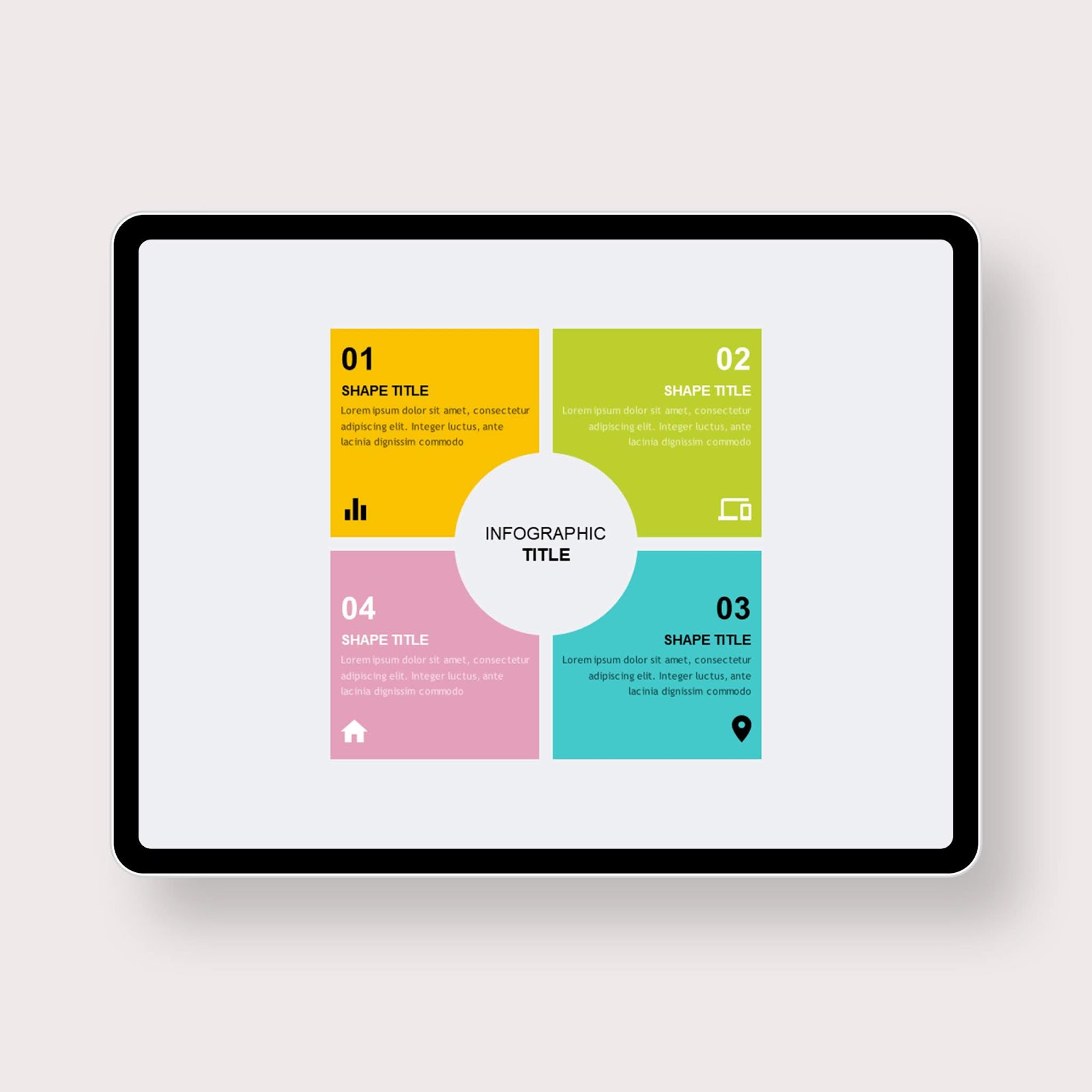Matrix Square Divide PowerPoint Templates - PowerPoint Free