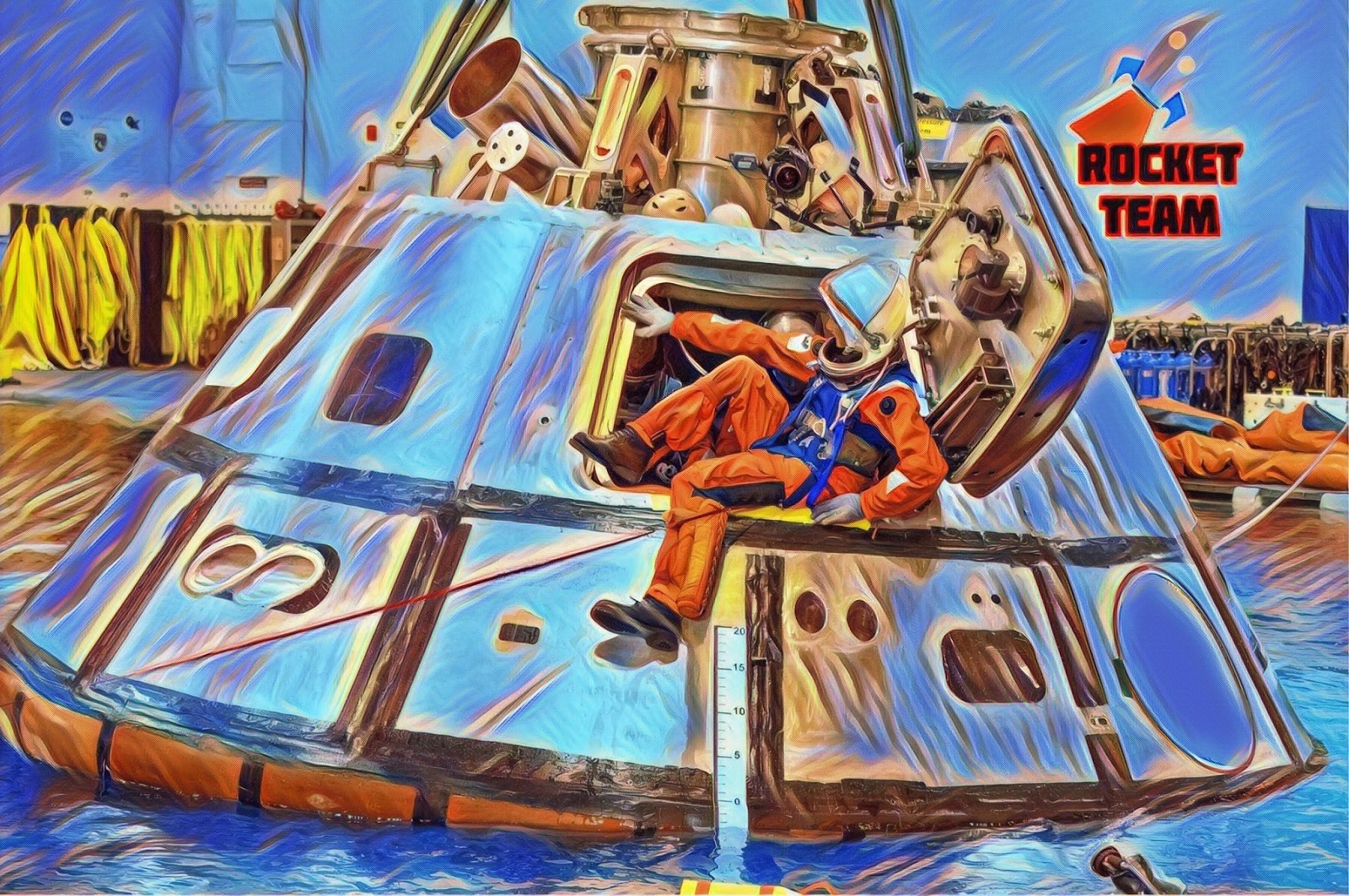 Ramone Rocketeer & Space Art 57: Rocket Team Water Safety