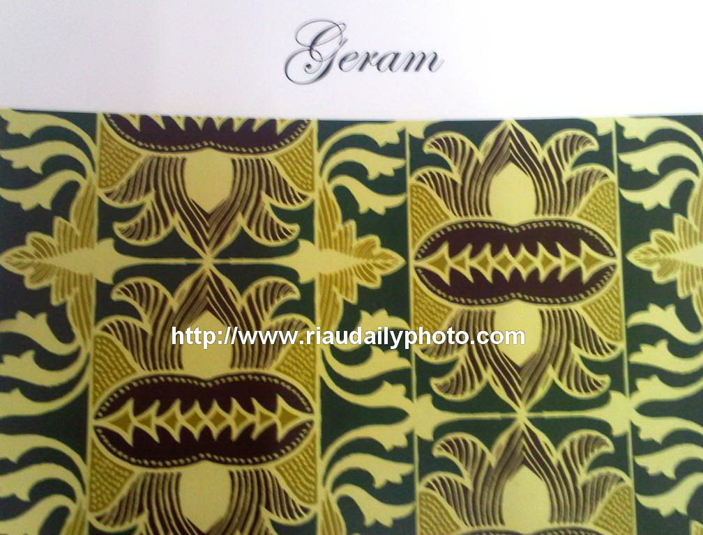 RAGAM MOTIF DAN CORAK BATIK RIAU | RIAU DAILY PHOTO