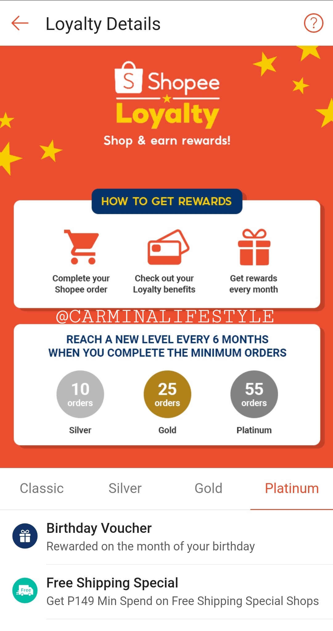 What is your Shopee Loyalty Member?