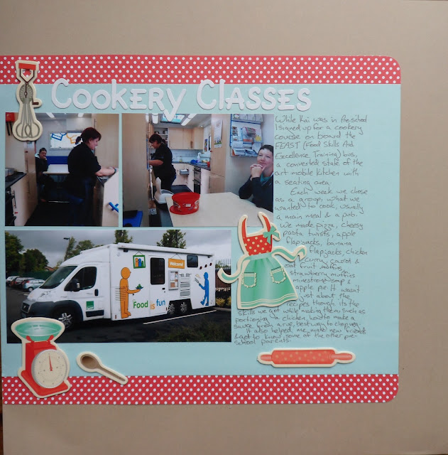 .K's crafty corner.: Scrapbooking: Cookery Classes.