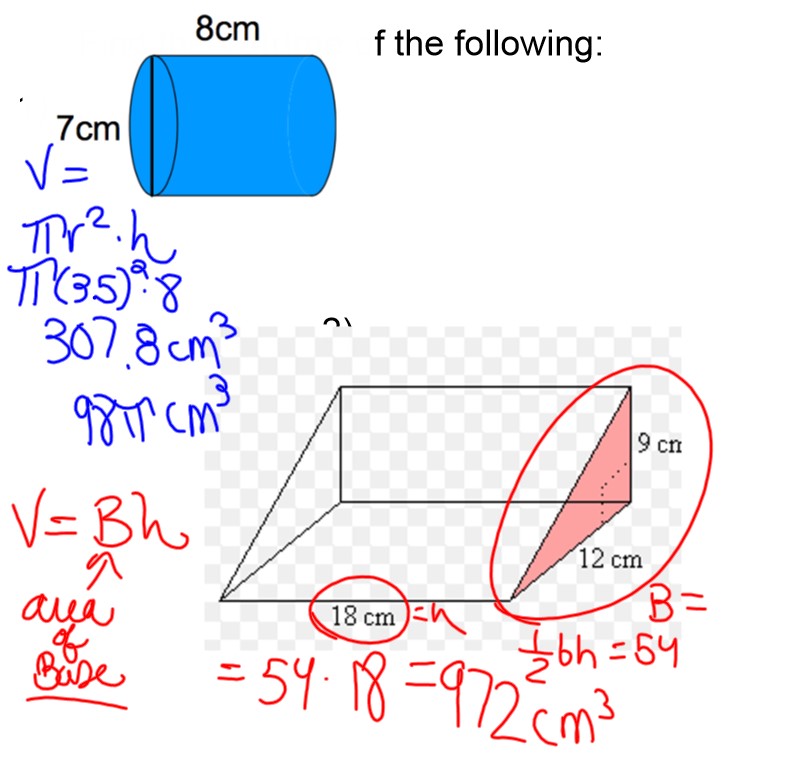 2 > 1 - Geometry Page: Volume of Pyramids and Cones