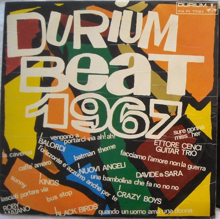 PARADISE OF GARAGE COMPS : Durium Beat 1967 - LP (Durium, 1967)
