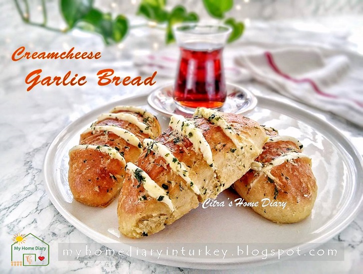 Citra's Home Diary: Hasselback Cream Cheese Bread