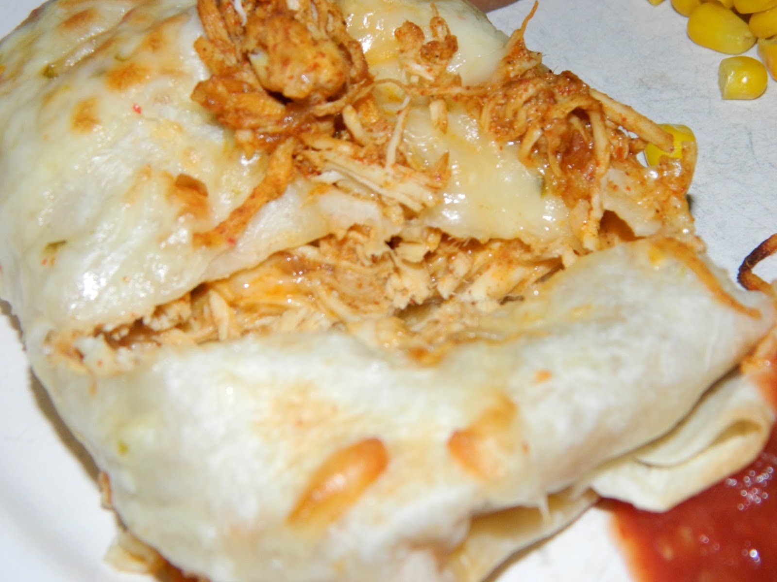 Polka-Dotty Place: Chicken Chimichangas