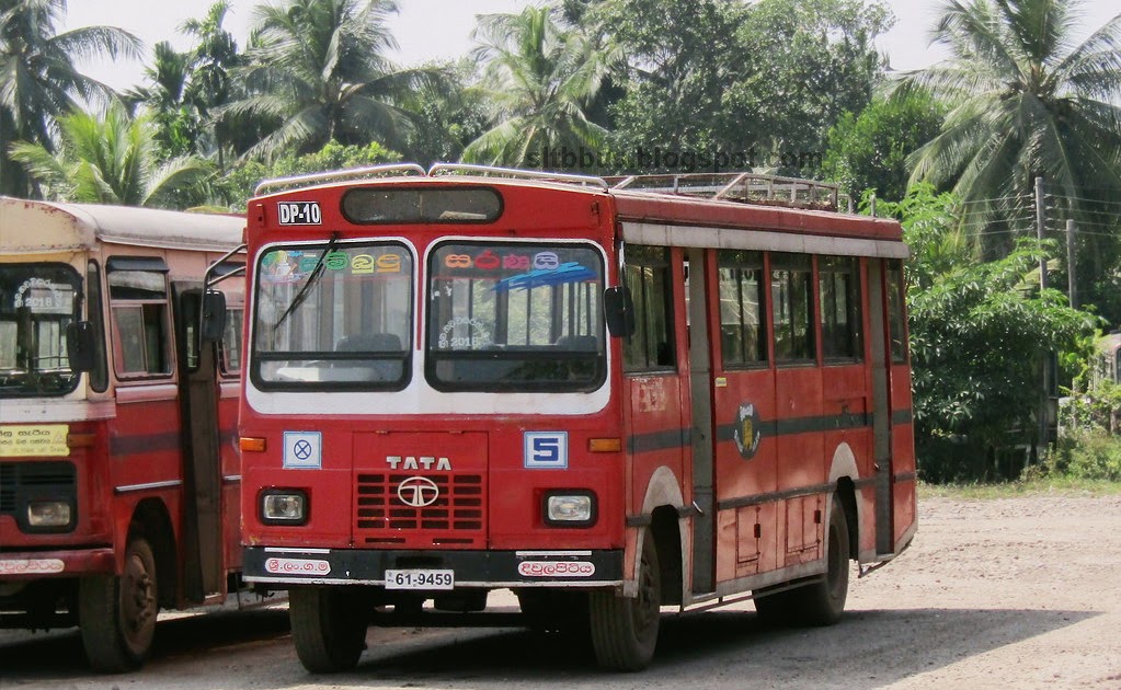 SLTB buses - ශ්‍රී ලංගම බස්: Latec TATA LP 1210/52 bus from SLTB Divulapitiya depot