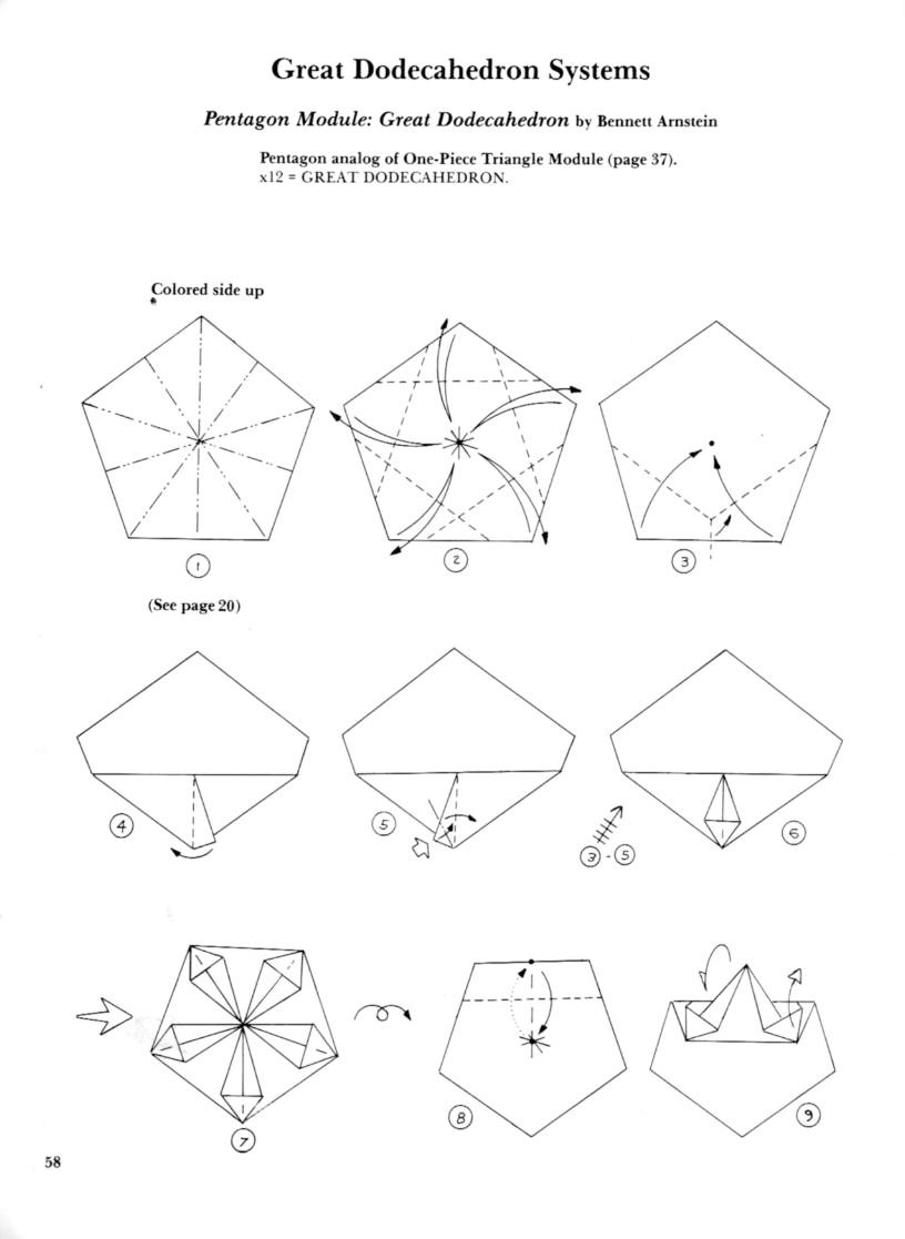Origami 3D Geometric Modular Polyhedra - Ruby Book Origami