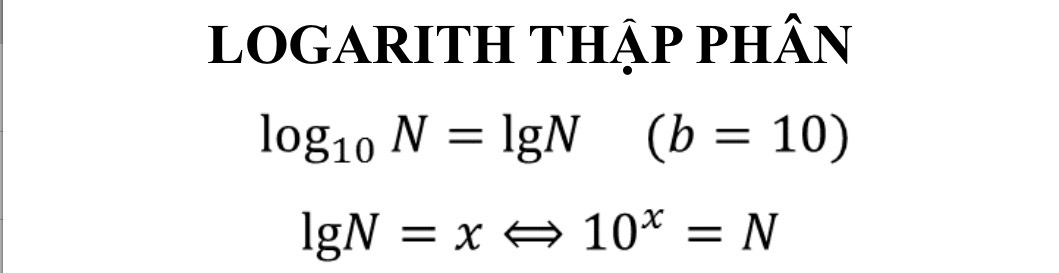 công thức logarit - Sáng tạo xanh