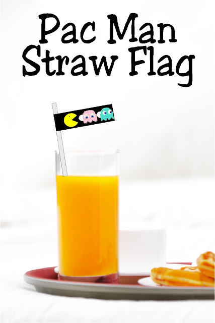 Pac Man Straw Flag