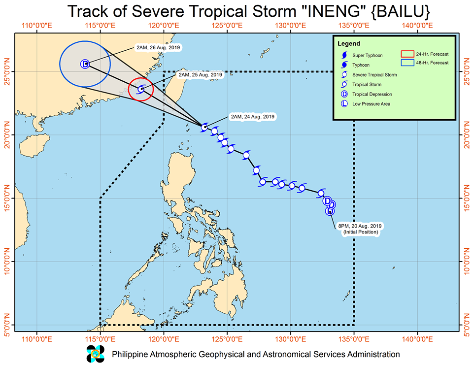 'Bagyong Ineng' PAGASA weather update August 24, 2019