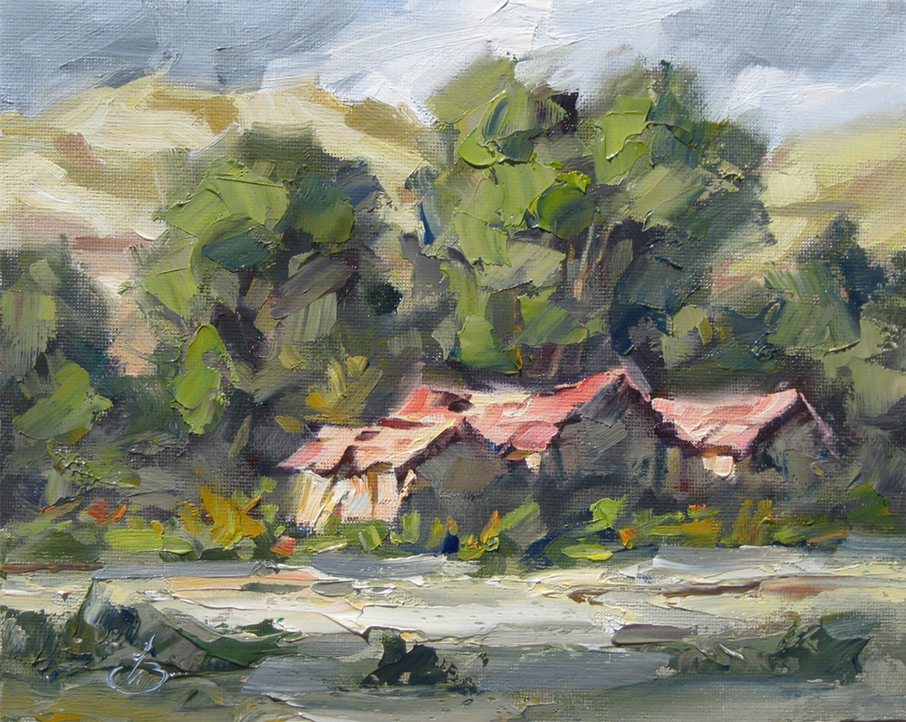 TOM BROWN FINE ART: $1 TOM BROWN 8x10 ORIGINAL OIL PAINTING, SUMMER ...