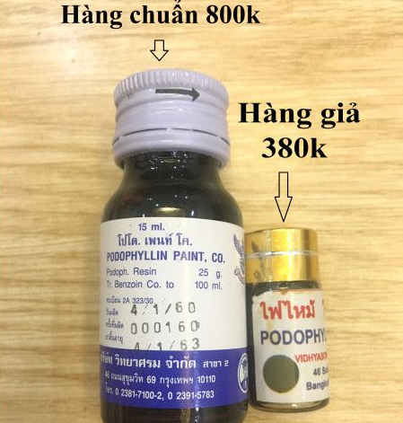 Khỏe đẹp mỗi ngày 24 giờ: Giá bán thuốc podophyllin 25