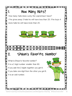 Fun Games 4 Learning: St. Patrick's Day Math FREEBIES
