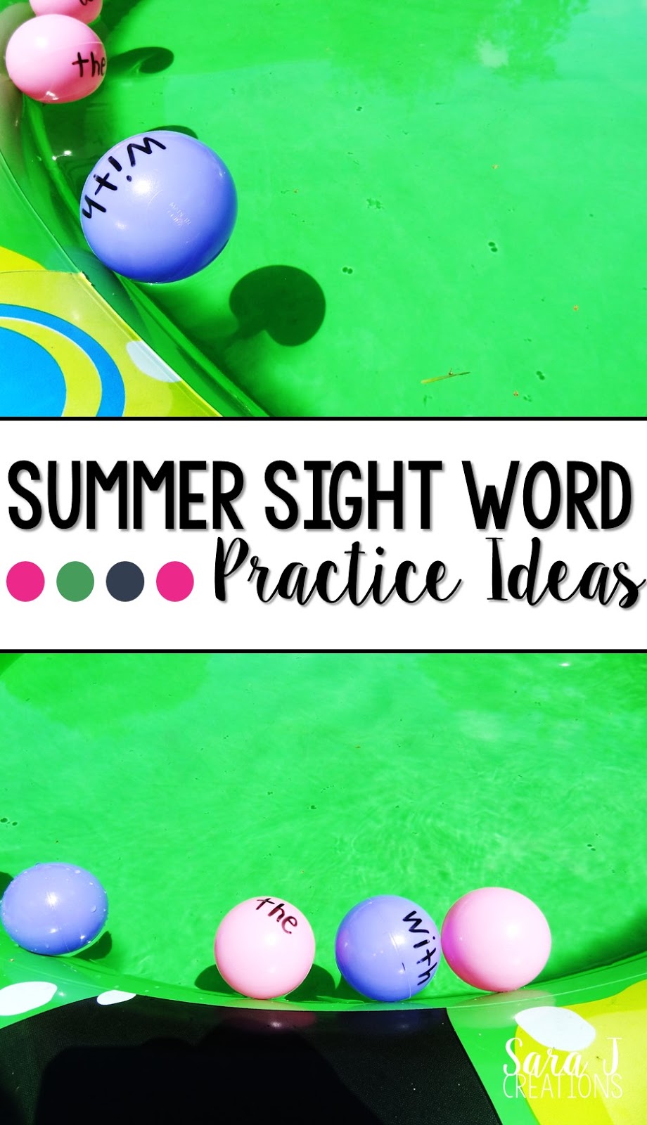 Practicing Sight Words Outside | Sara J Creations