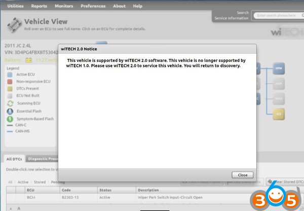 wiTech Micropod II Technical Support: November 2018