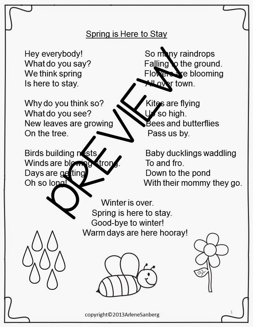 LMN Tree: Spring Reading Resources and Free Emergent Reader