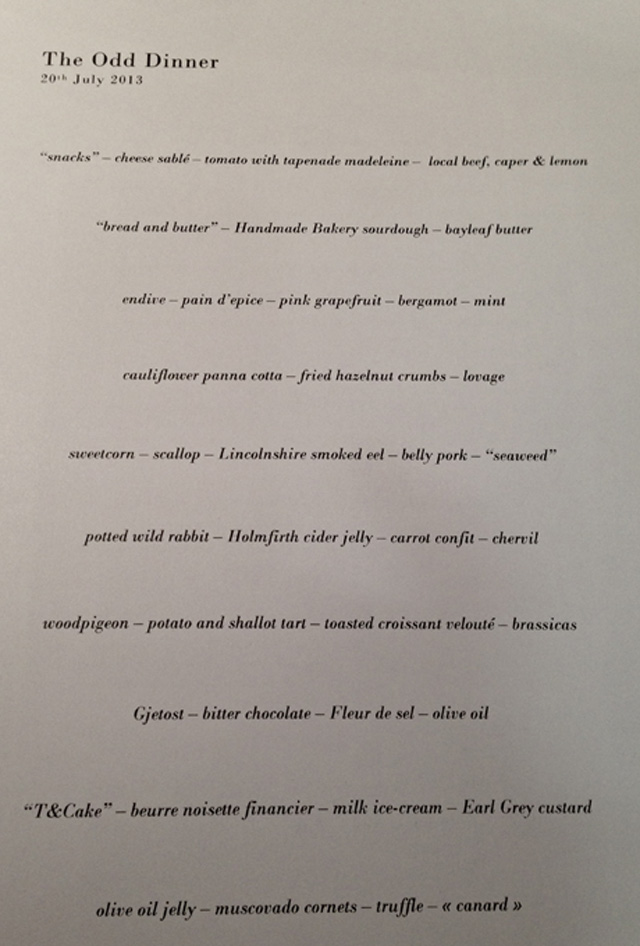 T&Cake Almondbury - Odd Dinner | Dollybakes