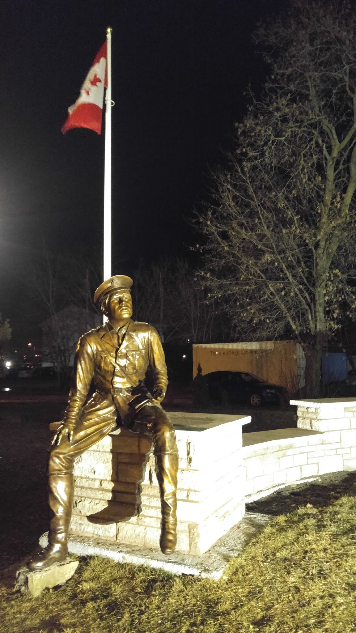 Ontario War Memorials: Carleton Place - Capt. Roy Brown Statue