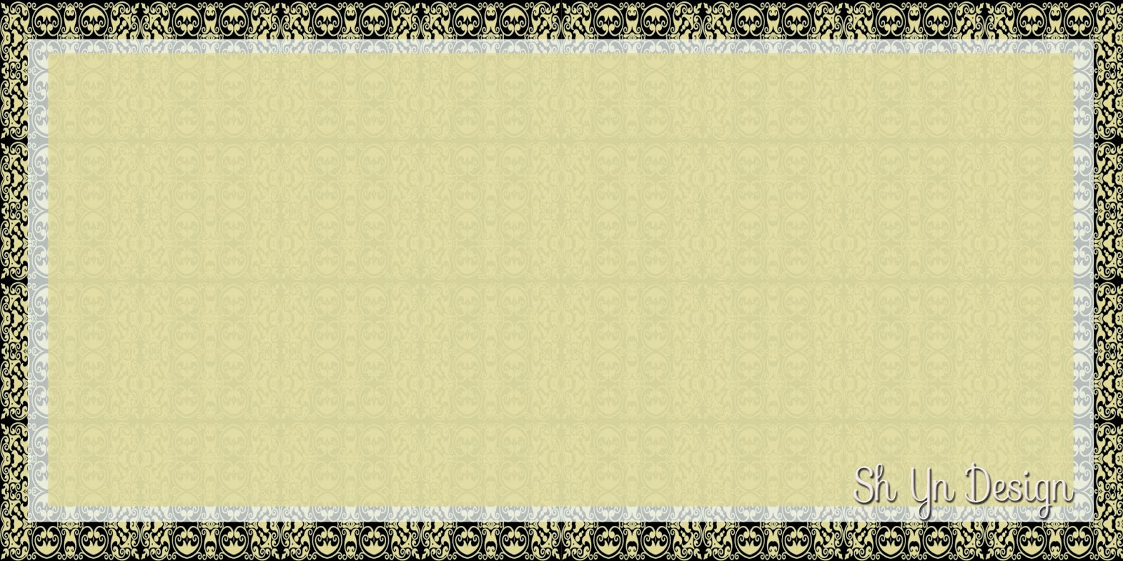 Sh Yn Design: SONGKET Wedding Card Pattern : Yellow Black Collection