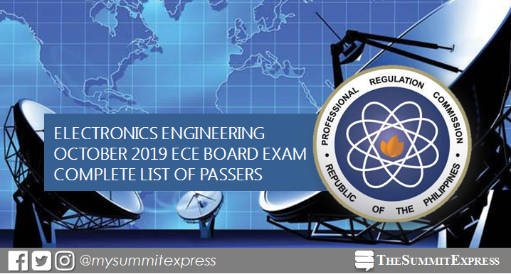 FULL RESULTS: October 2019 Electronics Engineer ECE board exam list of ...
