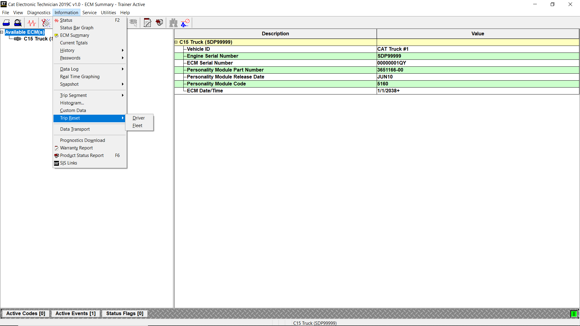 Using Segment and Reset on Caterpillar ET Software - Blog.Teknisi