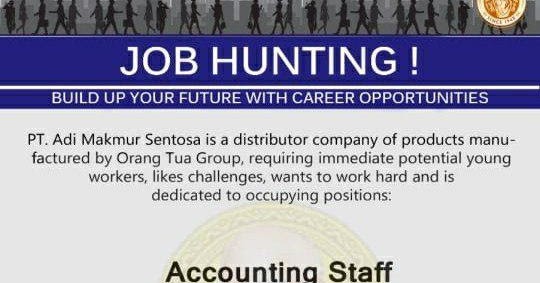 Lowongan Kerja Accounting Staff PT. Adi Makmur Sentosa Bandung Agustus 2019 - Info Loker Bandung ...