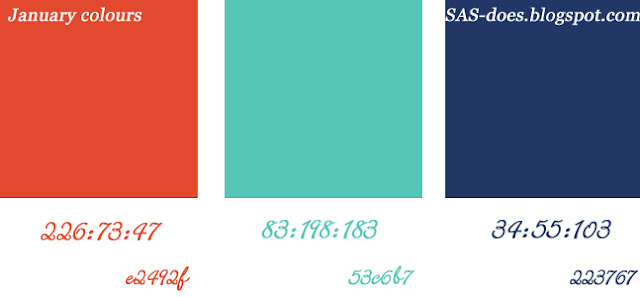 January colours | SAS does ...: January colours