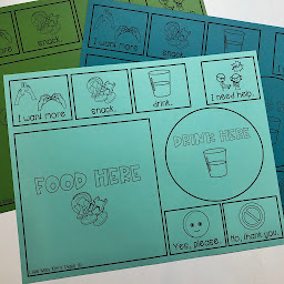 Little Miss Kim's Class: Snack Mat Freebie for Special Education