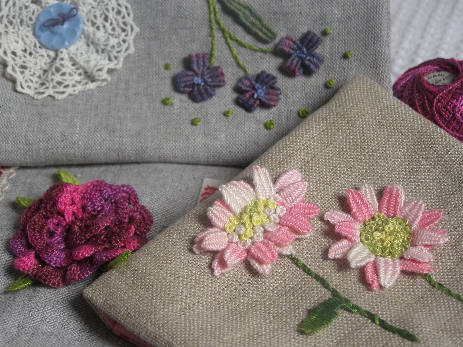 Chiffon and Porcelain: Three dimensional embroidery