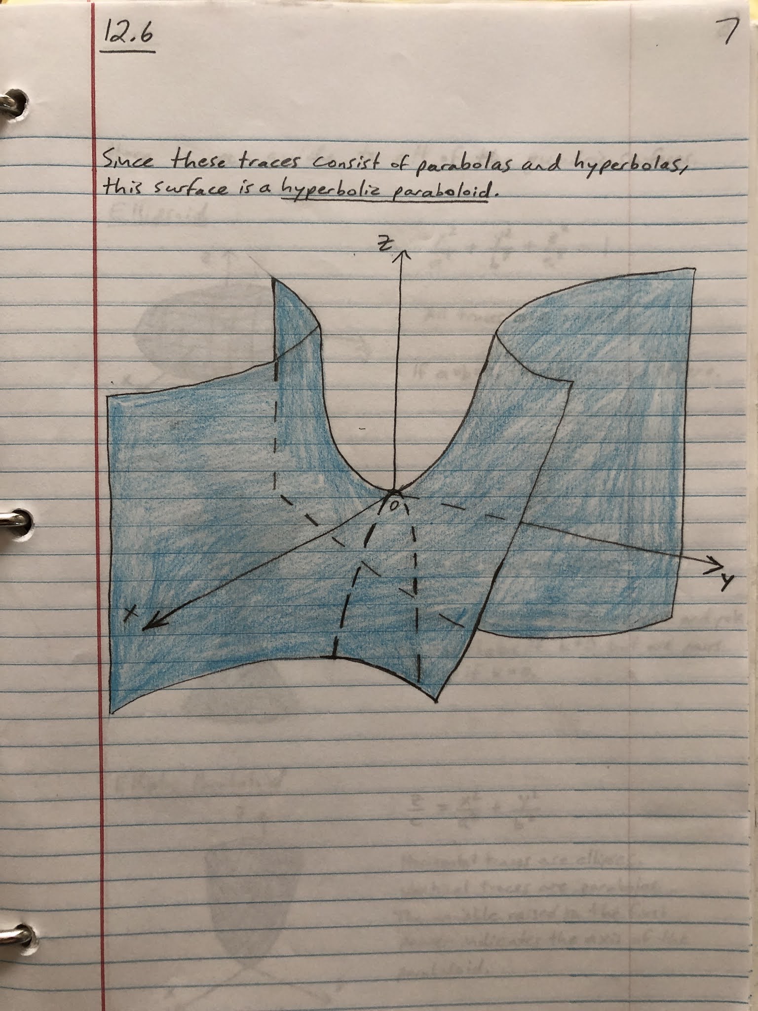 Professor Frank’s Math Blog: 12.6 Notes Cylinders and Quadric Surfaces Professor Frank’s Math Blog: 12.6 Notes Cylinders and Quadric Surfaces