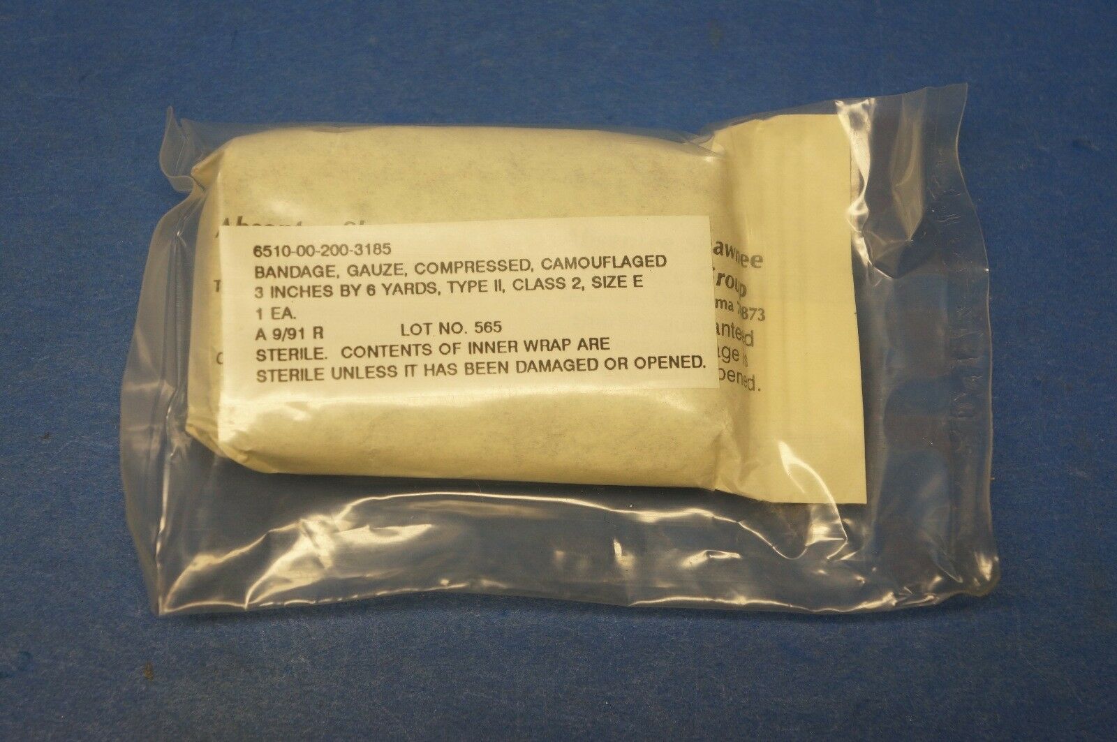 Webbingbabel: US Army Field Dressing