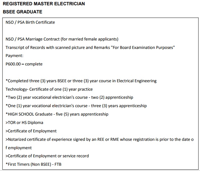 PRC LICENSURE EXAMINATION APPLICATION REQUIREMENTS AND PROCEDURES ...