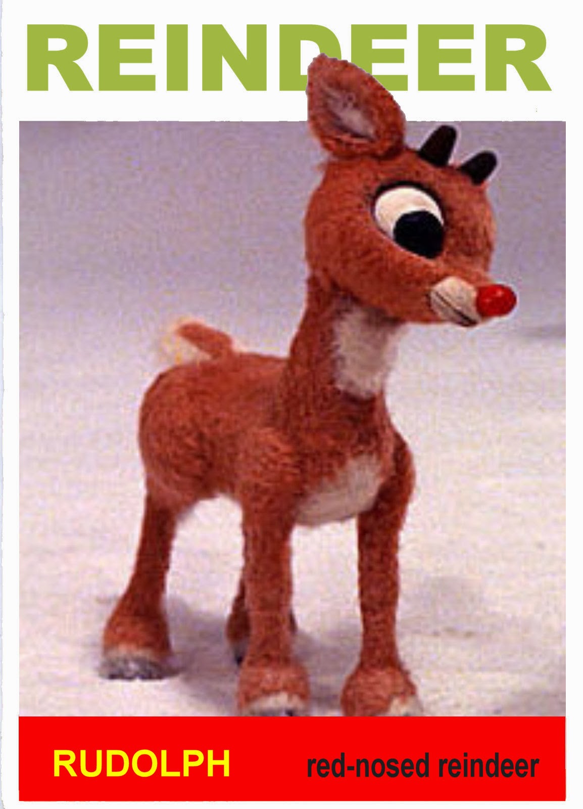 Cards That Never Were: #5 - Rudolph the Red Nosed Reindeer