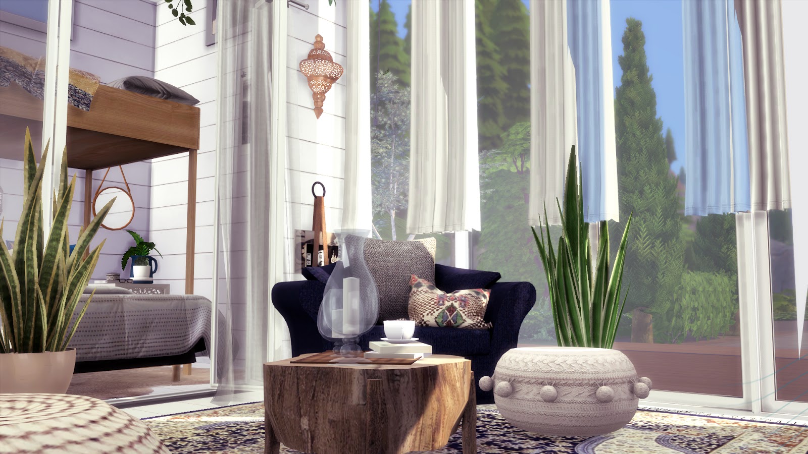 SIMS 4 - MODERN FOREST TINY HOUSE DL + CC - Bárbara Sims