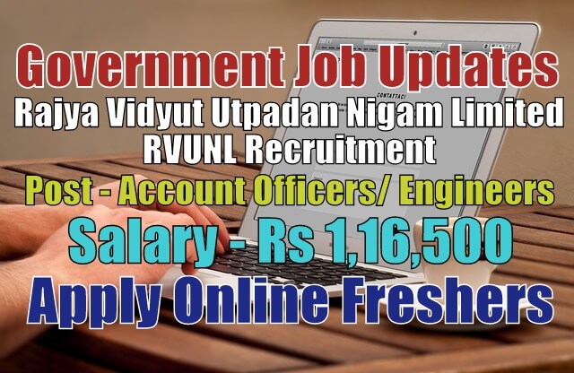 RVUNL Recruitment 2020 for 353 Engineers | Account Officers Apply ...