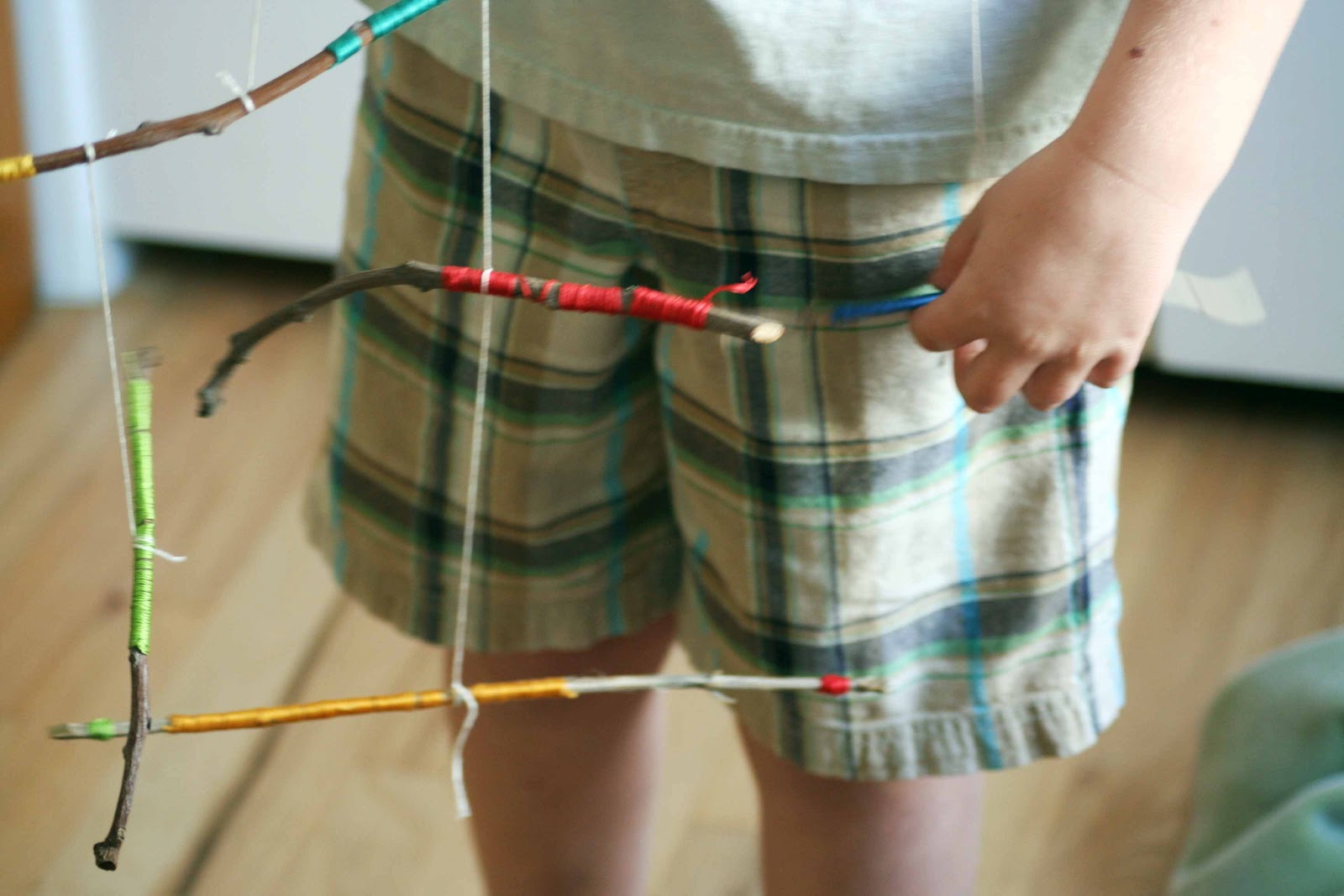 Picnics in the Park: A Sticks and String Mobile